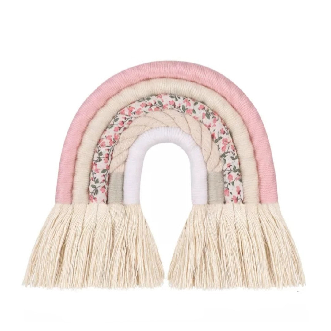 5 Arch Mini Macrame Rainbow - Light Pink/Cream – The Monkey Box