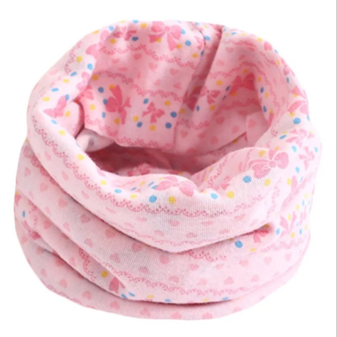Children's Pink Giraffe Cotton Snood - The Monkey Box