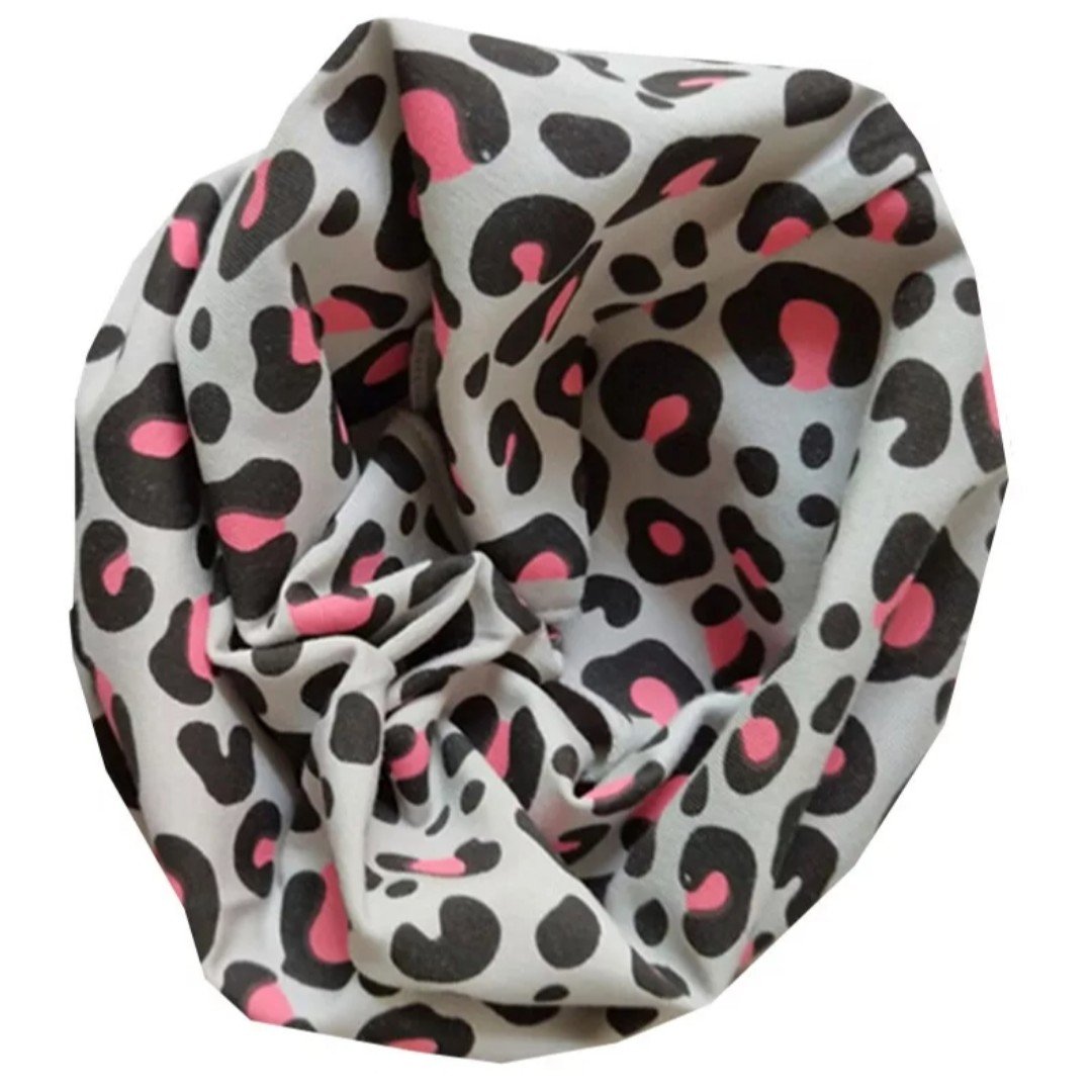 Children's Leopard Print Cotton Snood - The Monkey Box