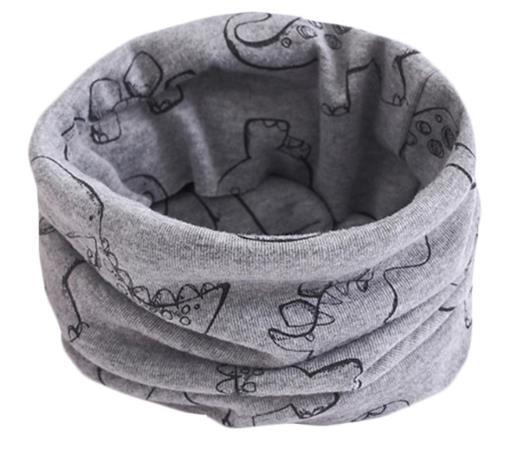 Children's Grey Dinosaur Snood - The Monkey Box