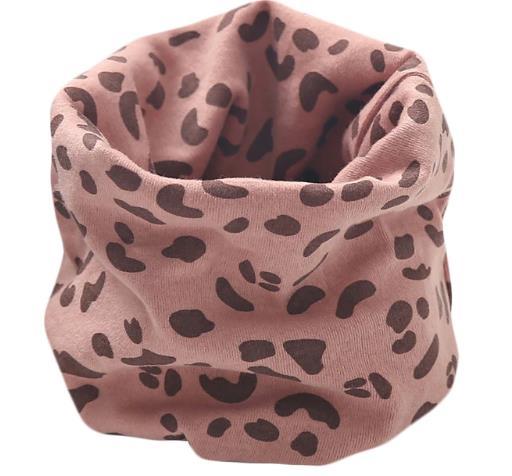 Children's Pink Animal Print Cotton Snood - The Monkey Box